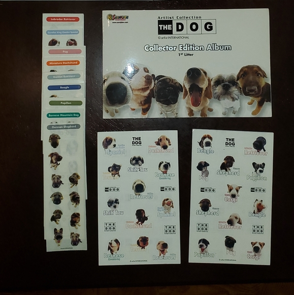 Office | 6 Puppy Pocket Folders The Dog Stickers | Poshmark